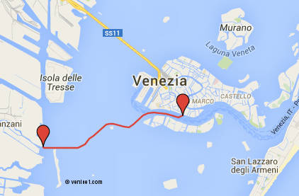 Vaporetto ligne 16 Fusina Zattere Quel vaporetto pour Fusina